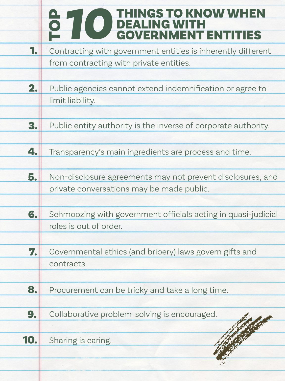 Top 10 Things to Know When Dealing with Government Entities | State Bar