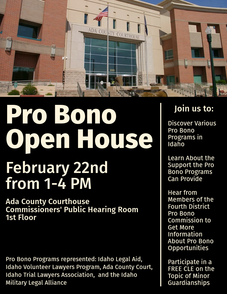 Minor Guardianships CLE and Pro Bono Open House – Feb. 22nd | Idaho ...